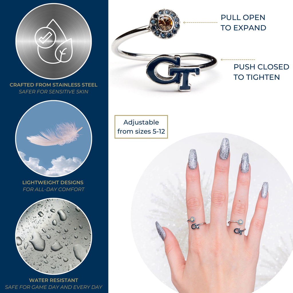 Georgia Tech Yellow Jackets Ring Jewelry – Stone Armory