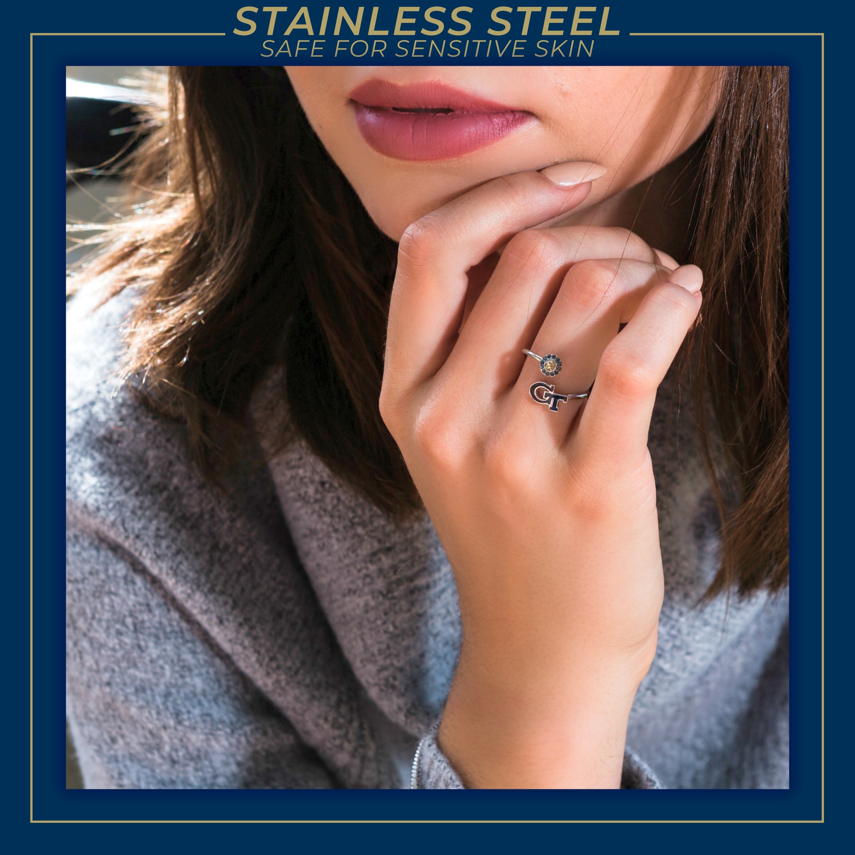 Georgia Tech Yellow Jackets Ring Jewelry – Stone Armory