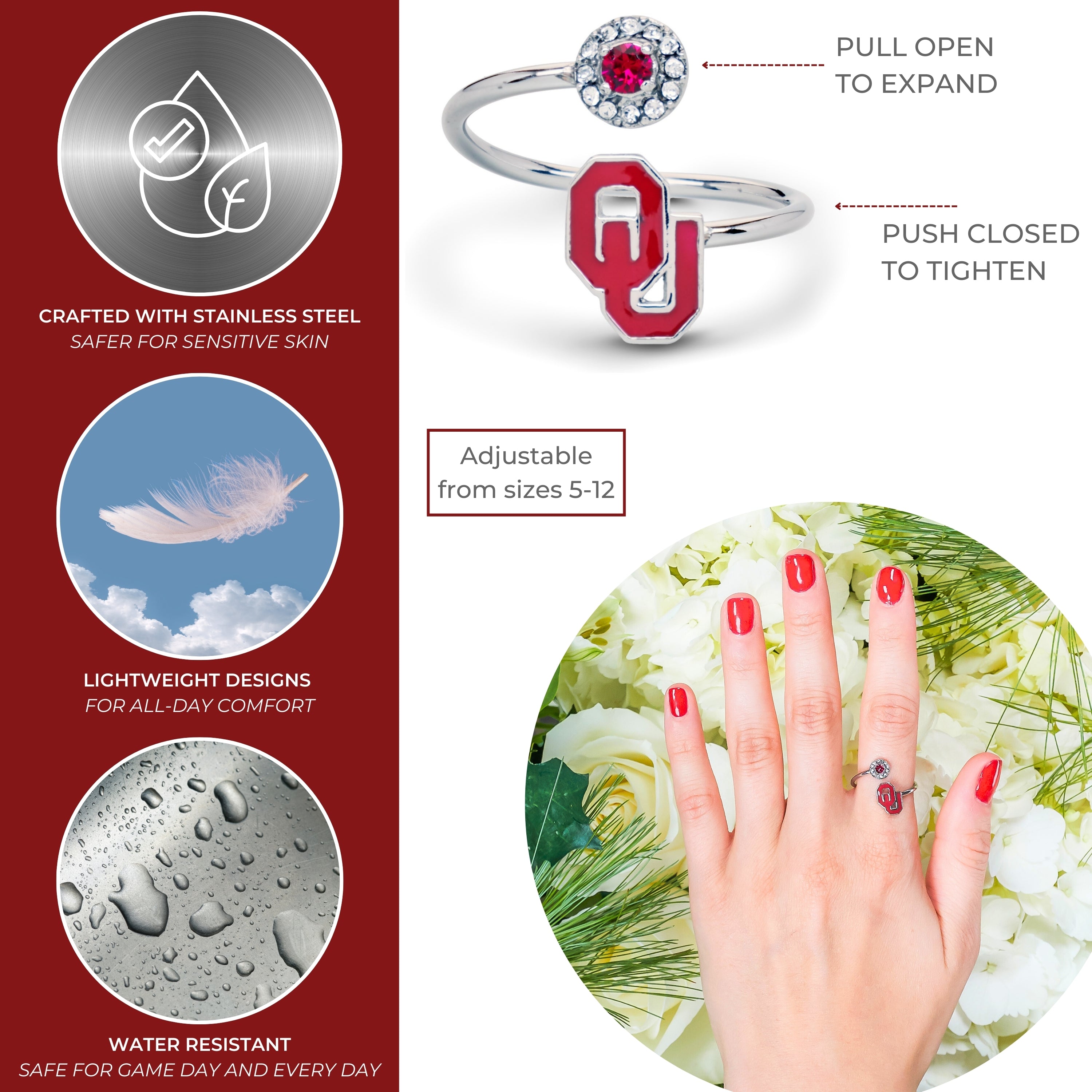 Oklahoma Adjustable Ring – Stone Armory