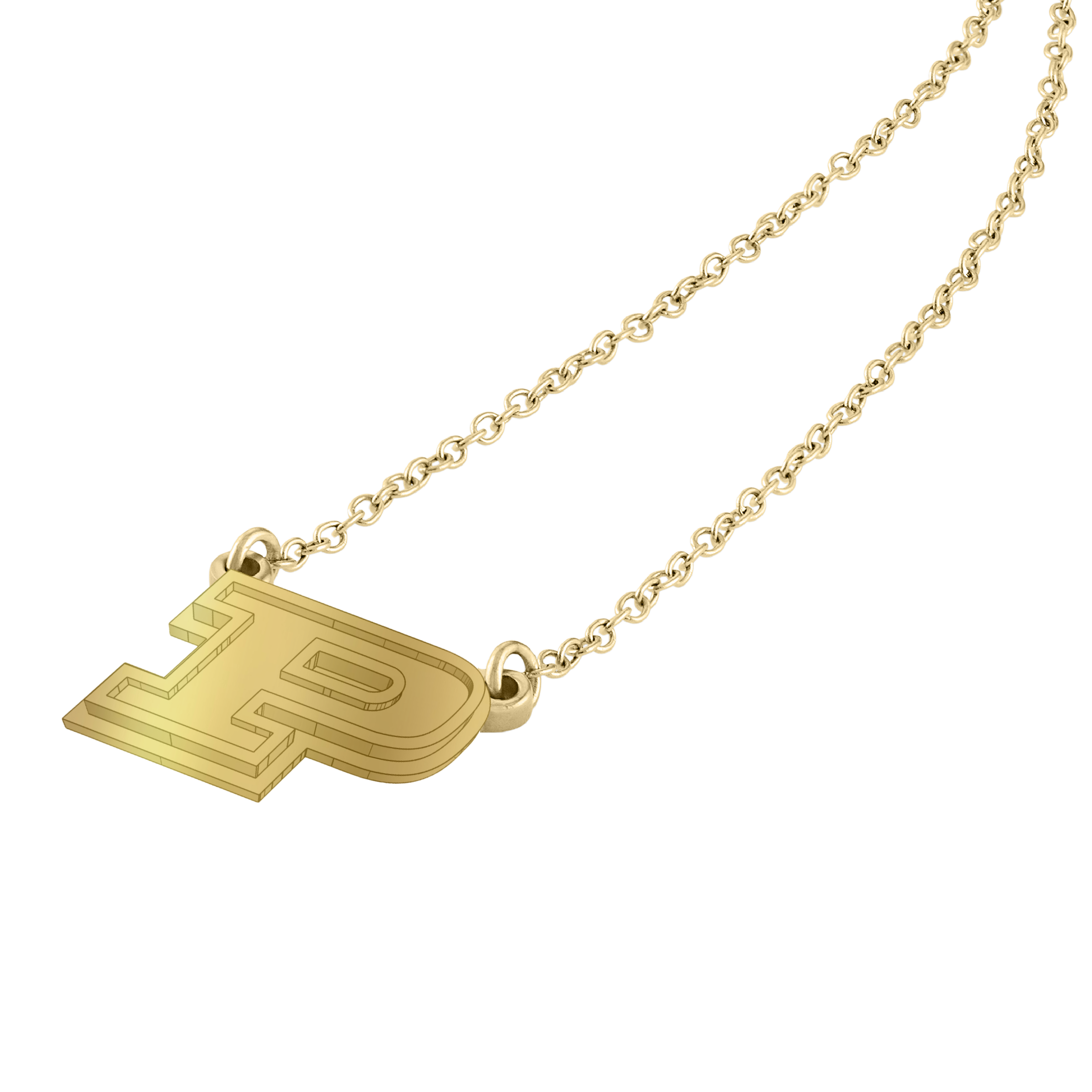 Purdue University 18K Gold Dipped Logo Necklace – Stone Armory