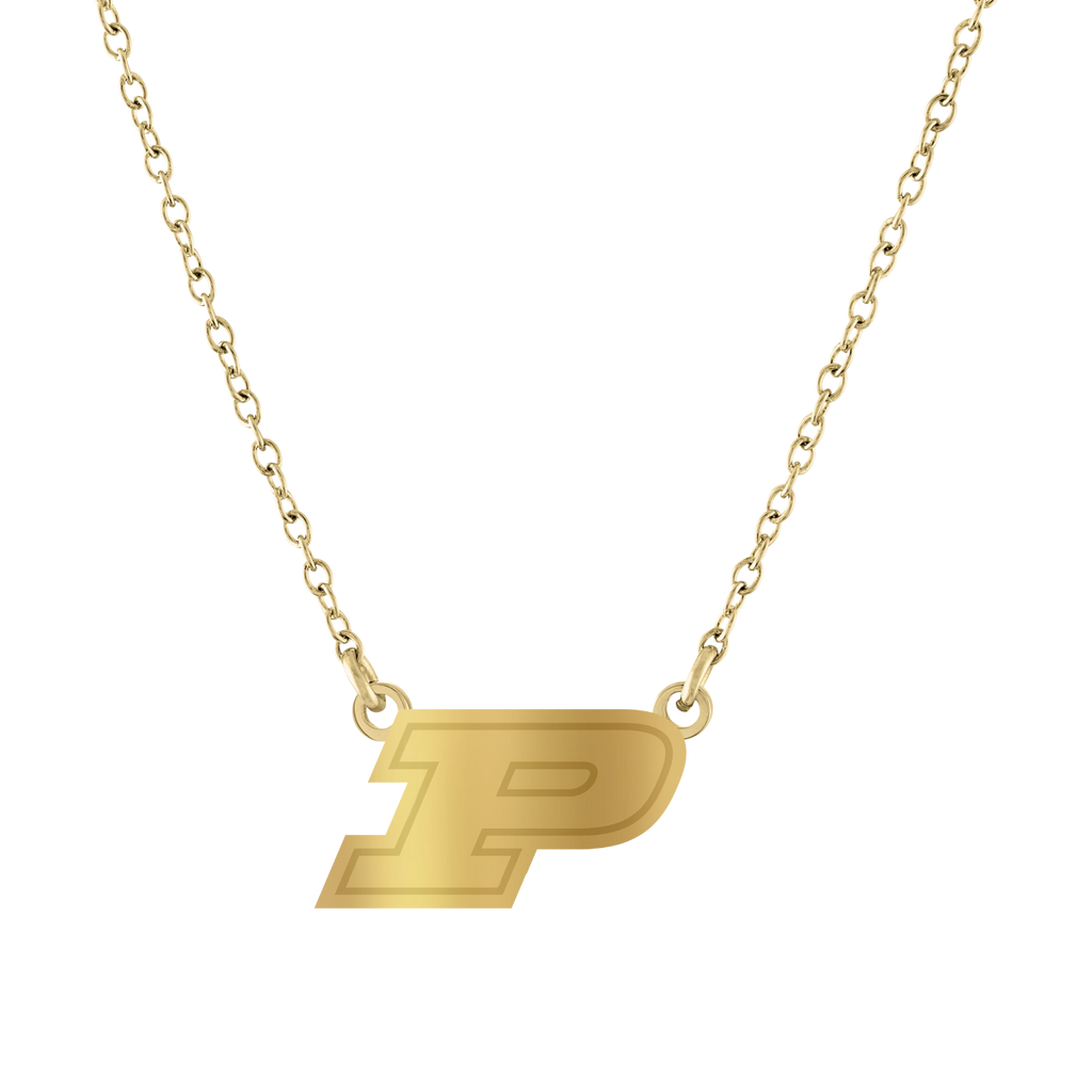 Purdue University 18K Gold Dipped Logo Necklace – Stone Armory