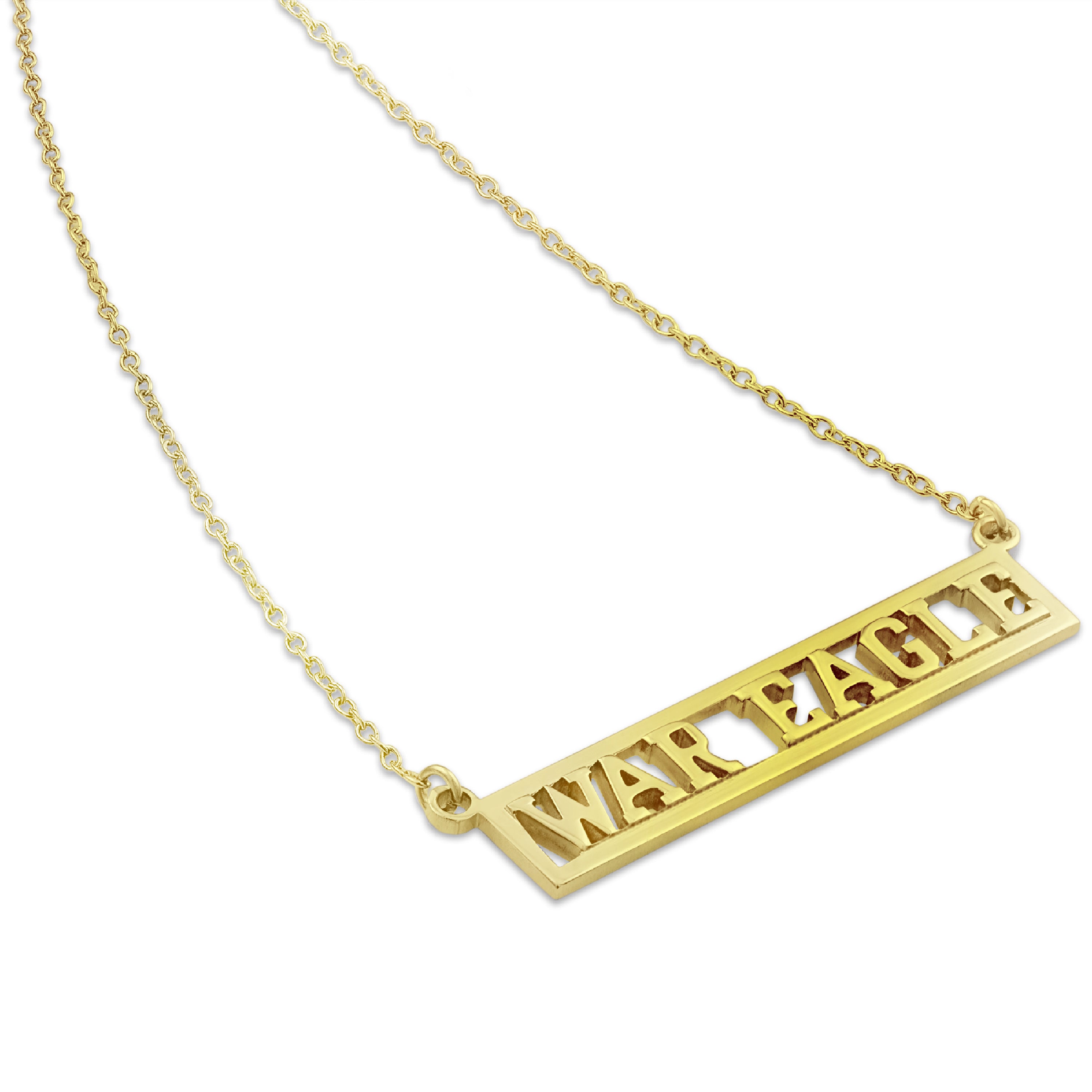 Auburn War Eagle Necklace in Gold – Stone Armory