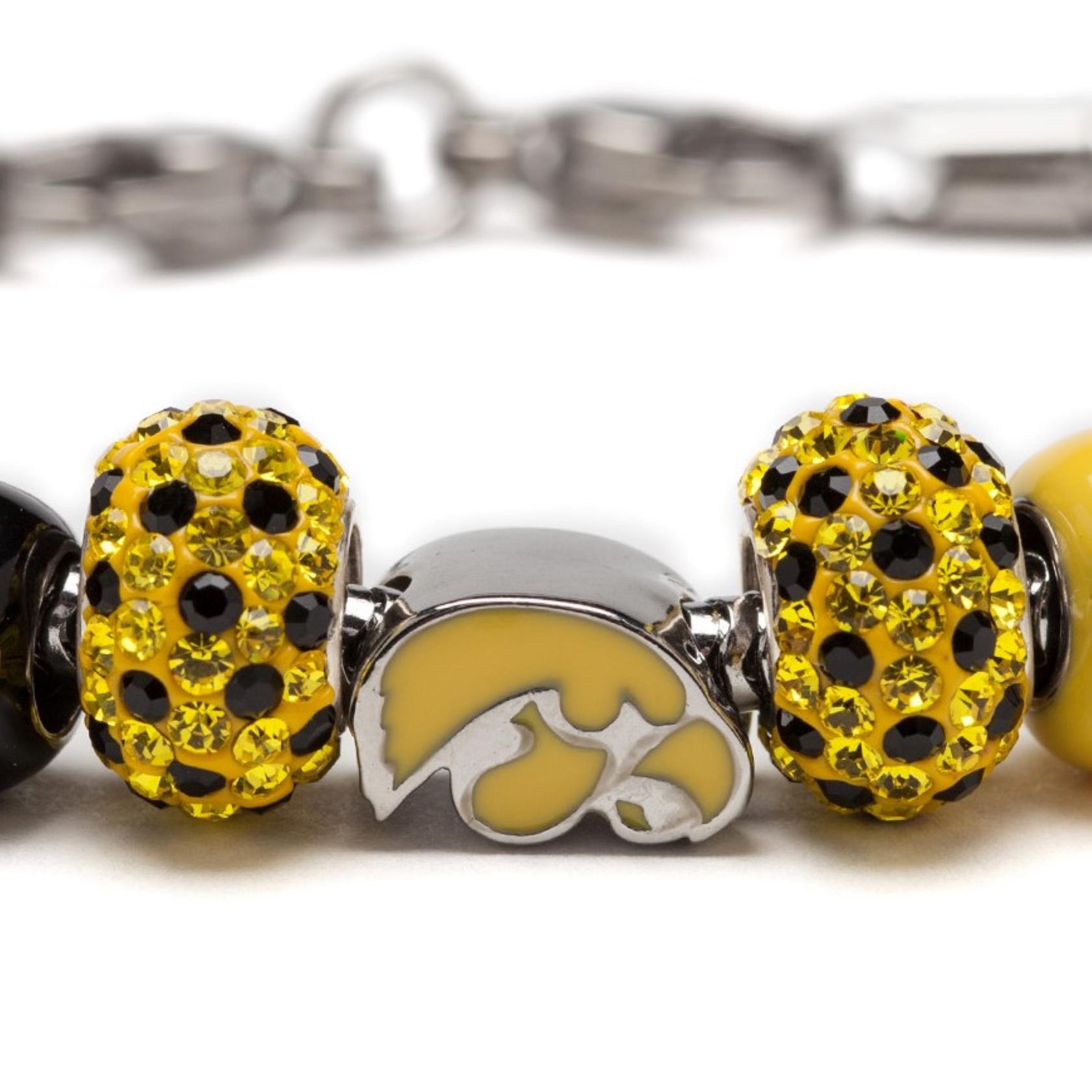 Iowa Bead Charm - Gold Tigerhawk – Stone Armory