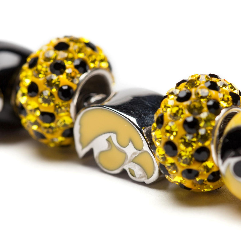 Iowa Bead Charm - Gold Tigerhawk – Stone Armory
