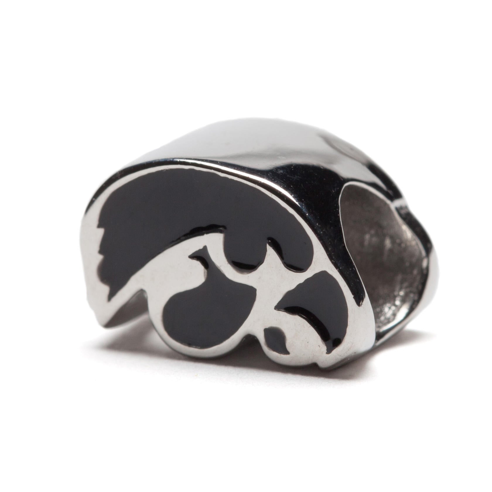 Iowa Bead Charm - Black Tigerhawk – Stone Armory