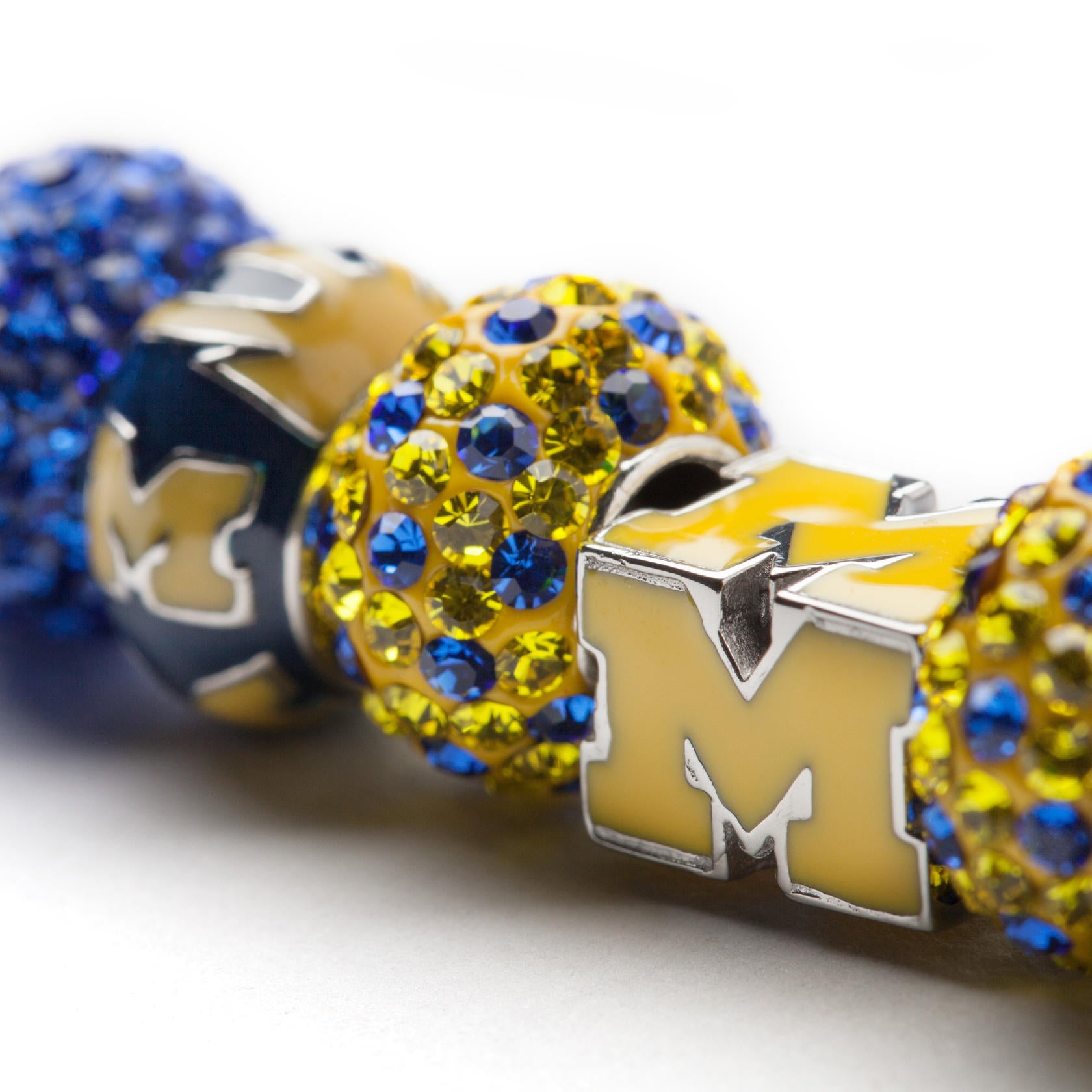 University of Michigan Charm Set - Stainless Steel Three Piece Michigan ...