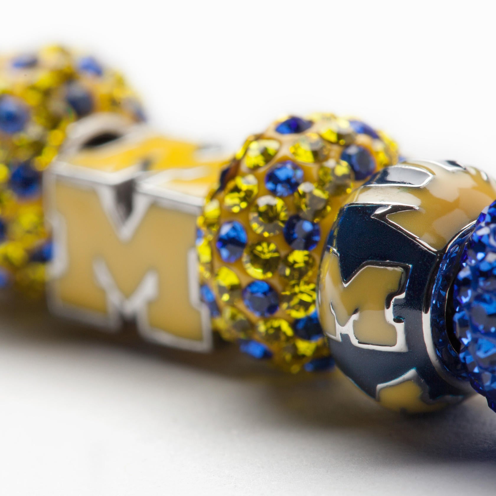 University of Michigan Charm Set - Stainless Steel Three Piece Michigan ...