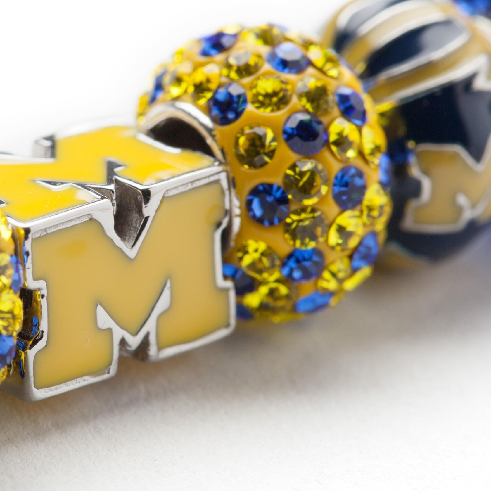 University of Michigan Charm Set - Stainless Steel Three Piece Michigan ...