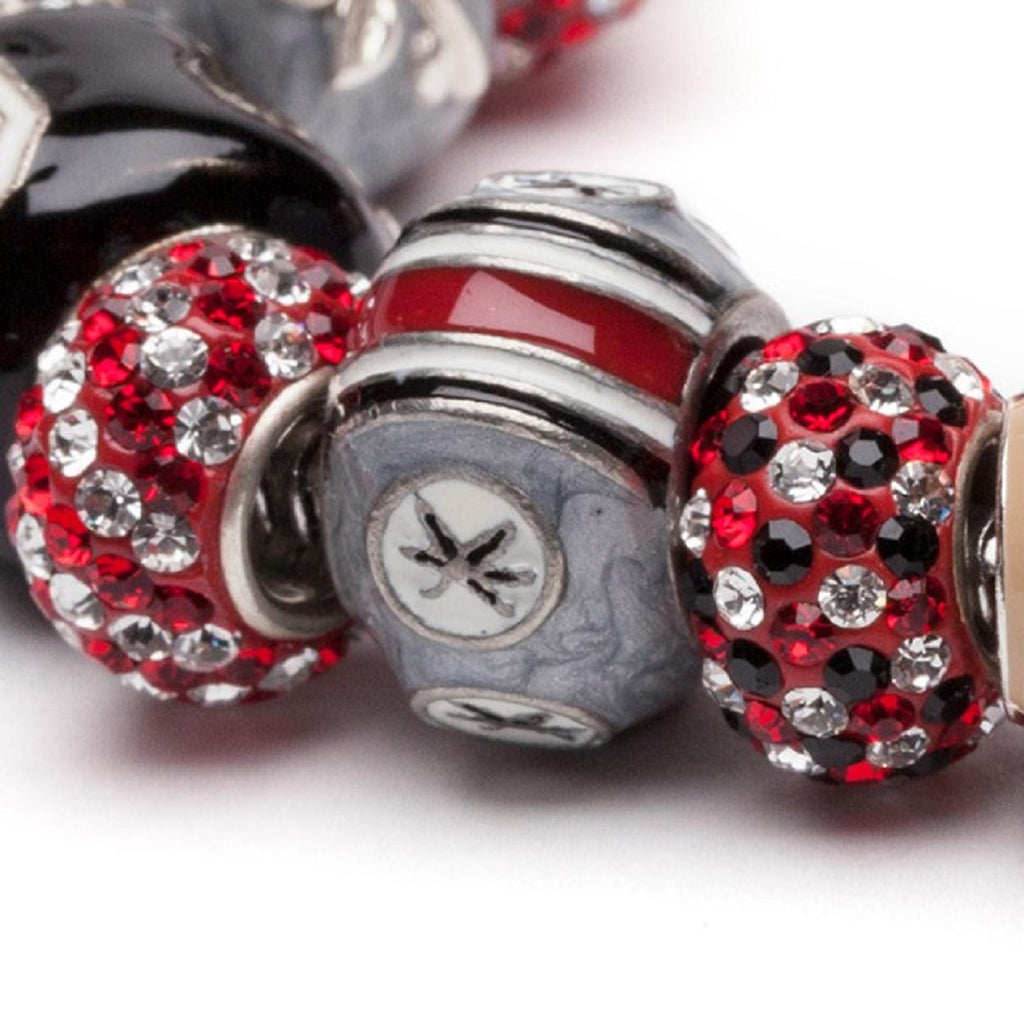 Ohio State Buckeye Leaf Stripe Bead Charm – Stone Armory