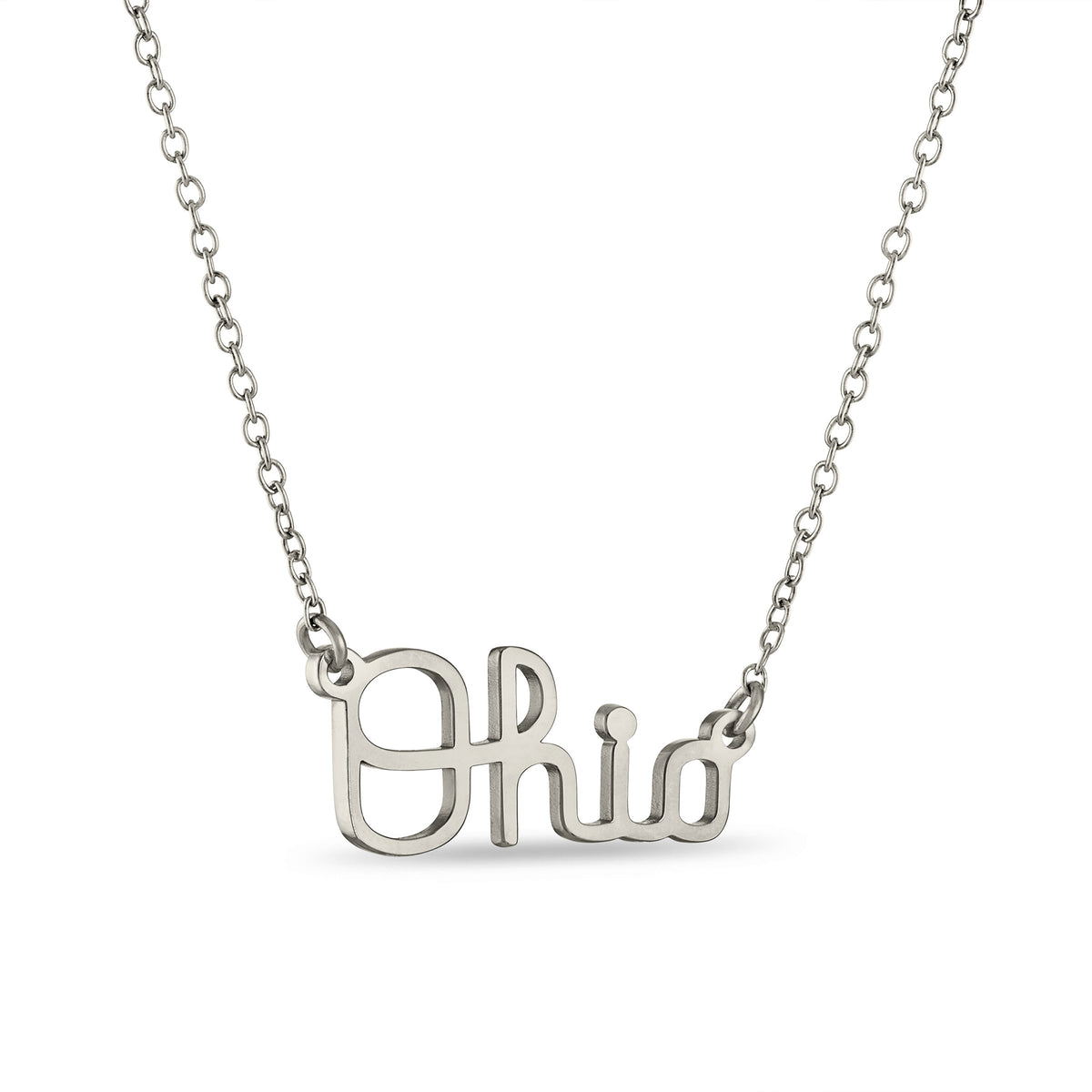 Ohio State Script Ohio Necklace - Stainless Steel – Stone Armory