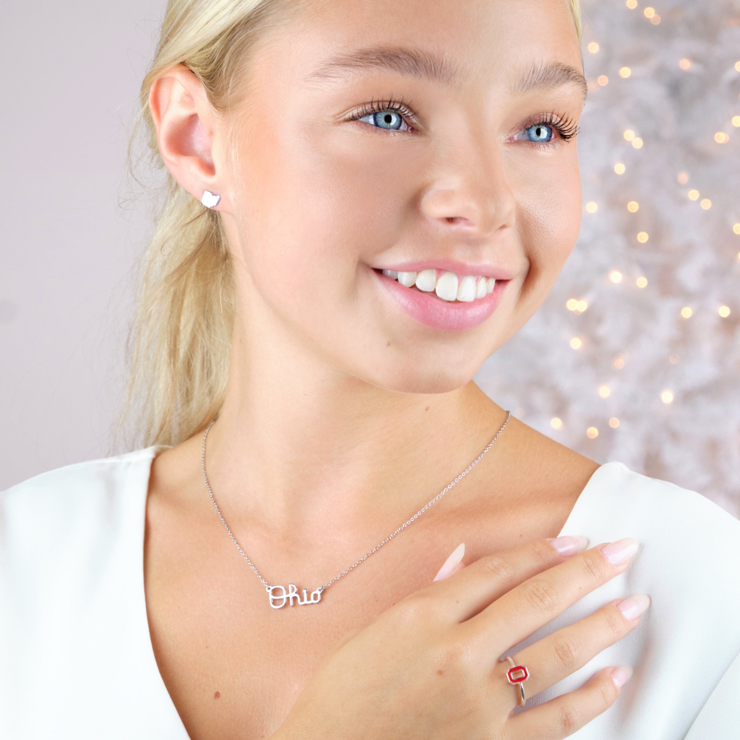 Ohio State Script Ohio Necklace - Stainless Steel – Stone Armory