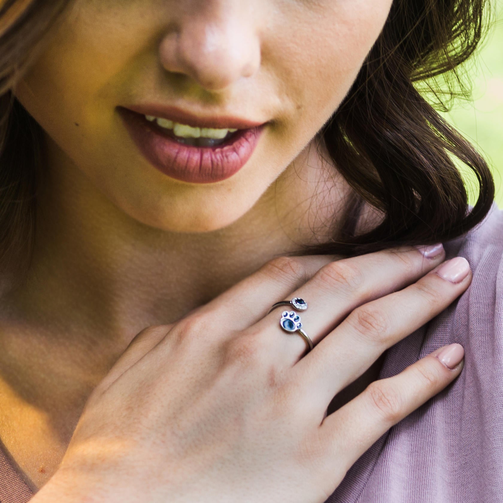 Penn State Adjustable Ring - Paw – Stone Armory