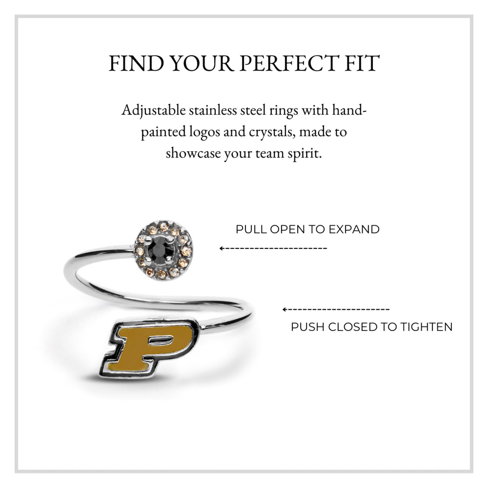 Purdue Adjustable Ring – Stone Armory